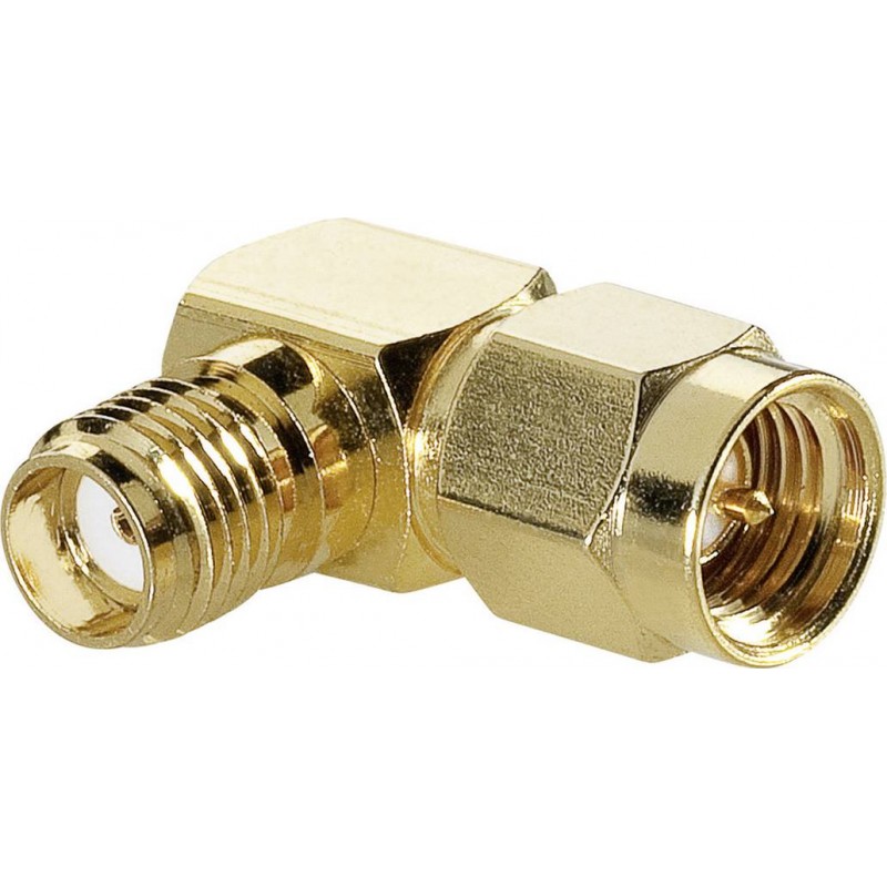 SMA-Adapter SMA Rev. Stecker-Buchse 90°