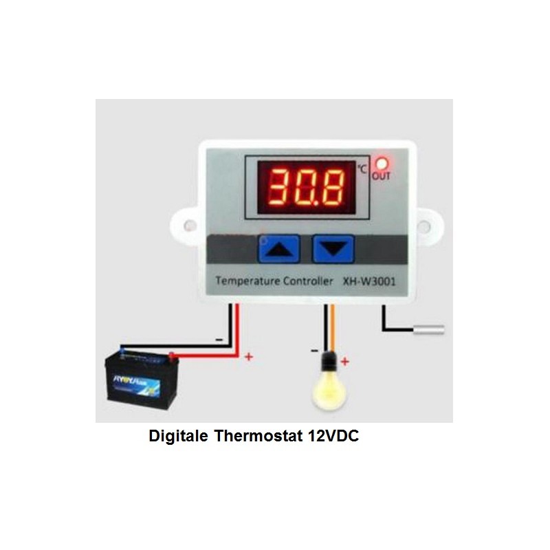 Digital Thermostat 12VDC