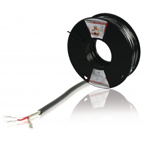 Mikrofonkabel Stereo 2x 0.35 mm² 100m