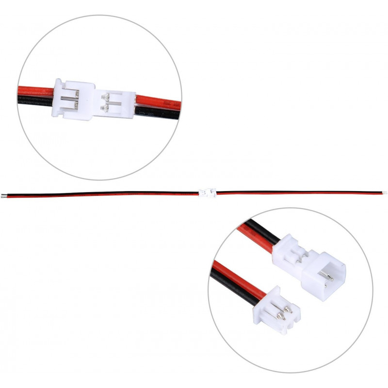 20x JST Micro 1.25mm Stecker-Buchse 2pol. Paar