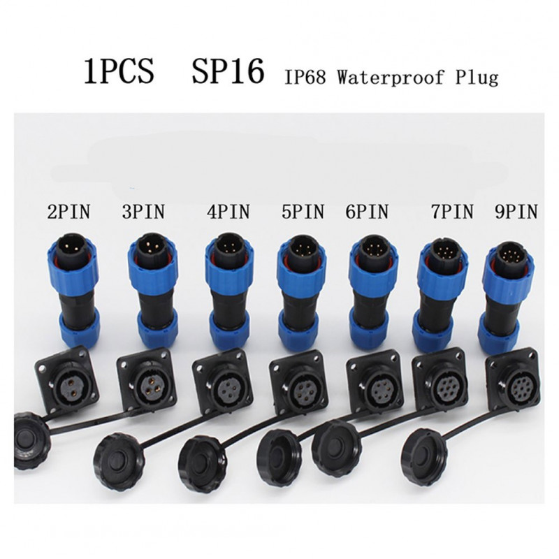 SP16 Robuste Wasserdichte IP68 Steckverbinder mit reinen ...